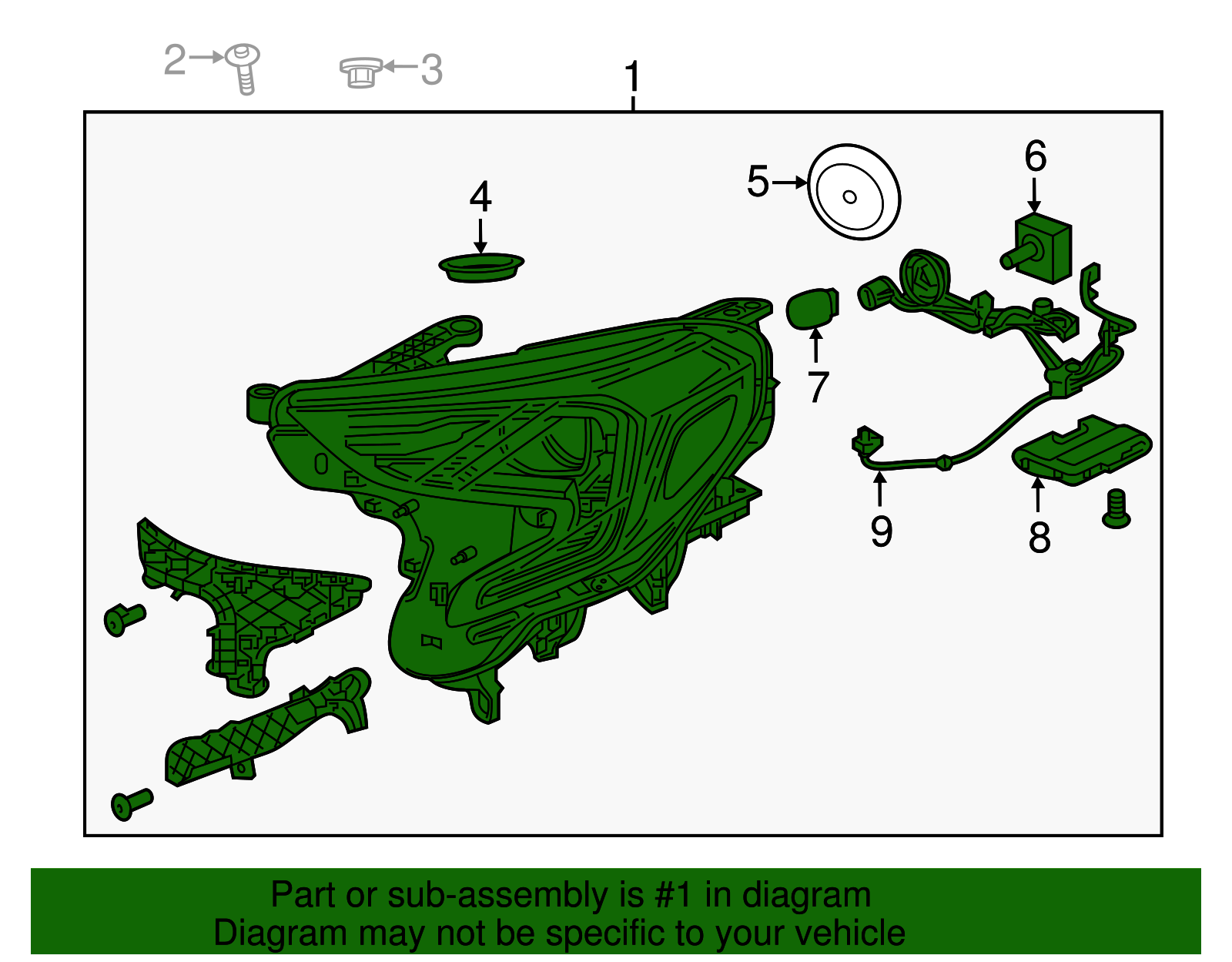 2018-2021 GMC Terrain Driver Side Headlamp 84815558 | GM Parts Center
