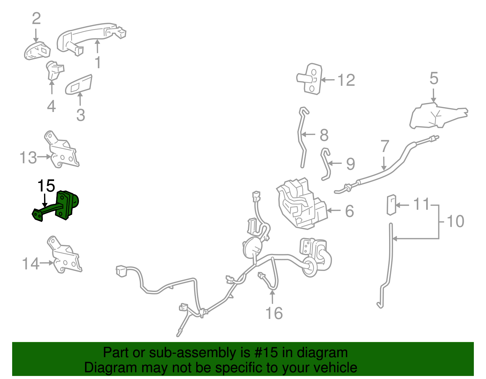 2011-2016 Chevrolet Front Door Check Assembly 94551934 | Capital Chevy ...