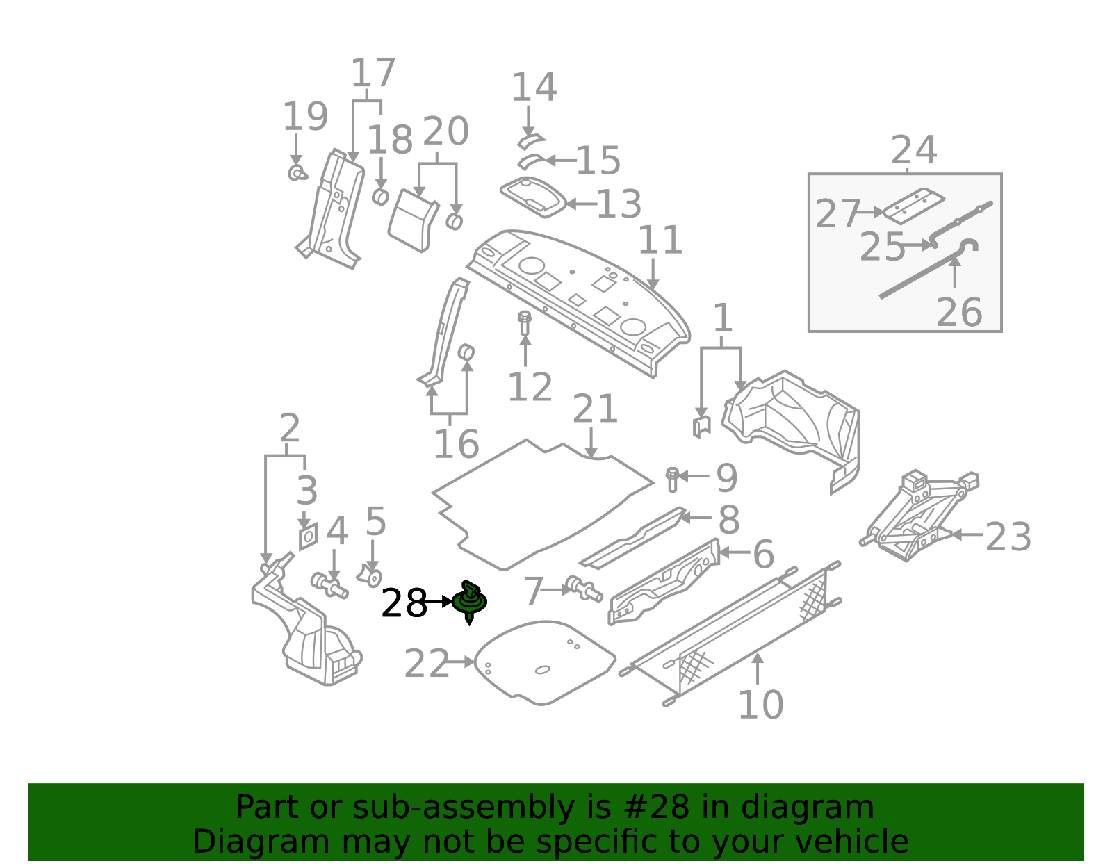 74810-JY00A - Spare Clamp Official Nissan Parts Store