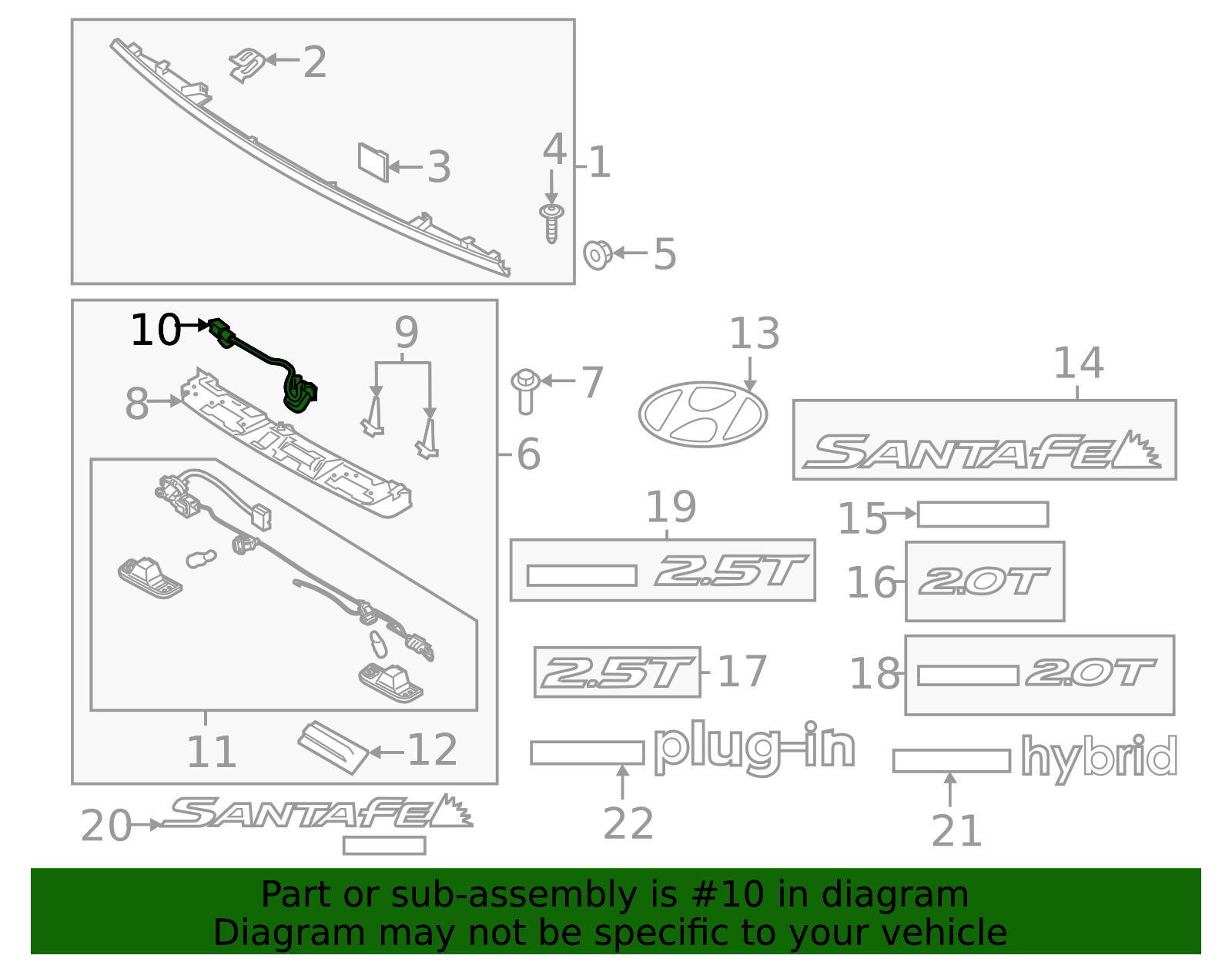 2021-2023 Hyundai Santa Fe Camera 99240-S1510 | OEM Parts Online