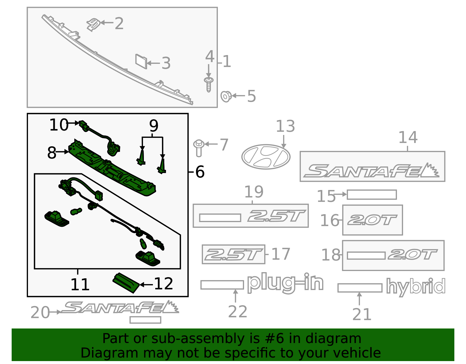 92530-S2010 - Hyundai License Mount Retail Performance Auto Parts