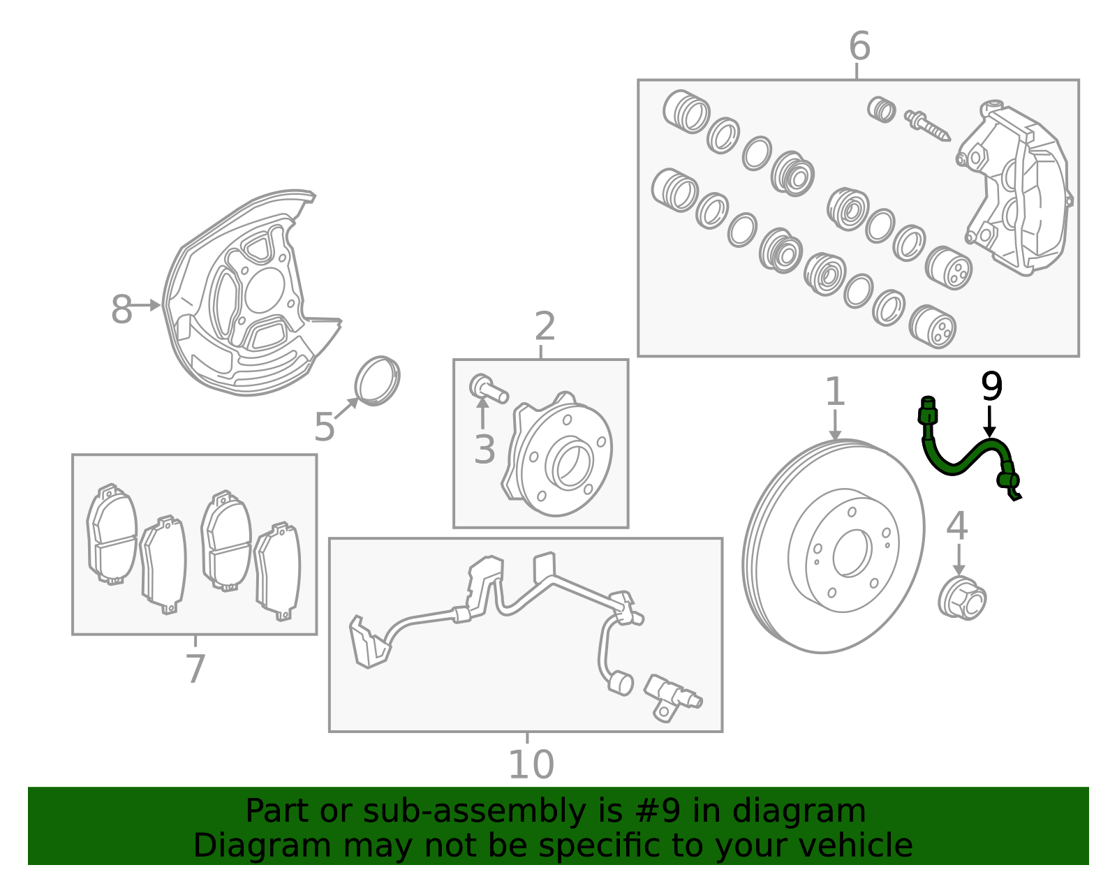 2013-2025 Lexus Brake Hose 90947-02G59 | OEM Parts Online