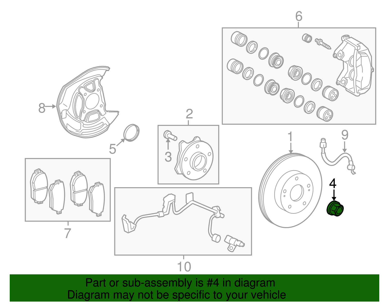90080-17238 - Axle Nut For 2002-2025 Lexus | Lexus OE Parts