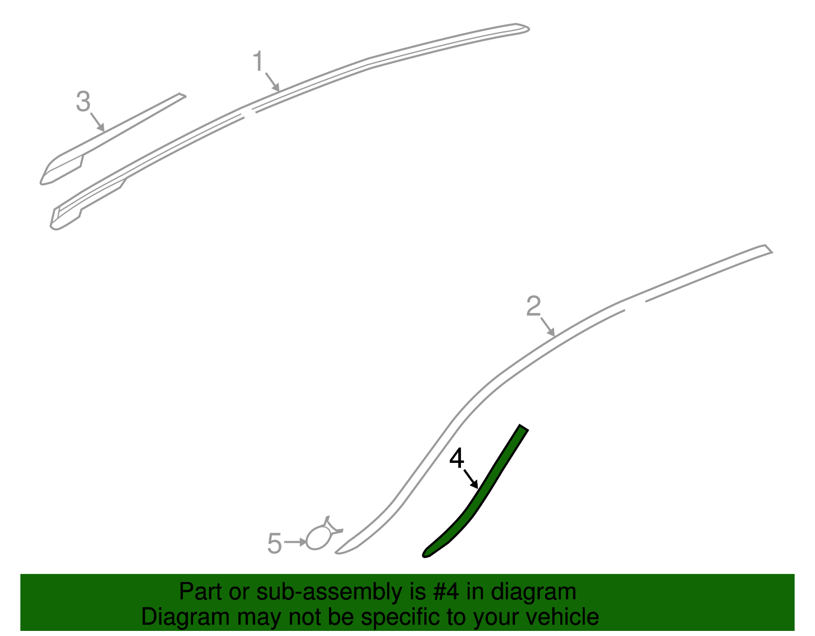 73853-5DA2A - Roof Molding 2017-2019 Infiniti QX30 | Infiniti of Orland ...