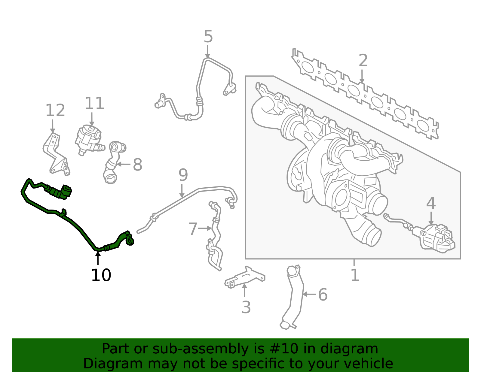 2016-2021 BMW | Engine Coolant Hose | 11538666857 | BMW OEM Parts Store