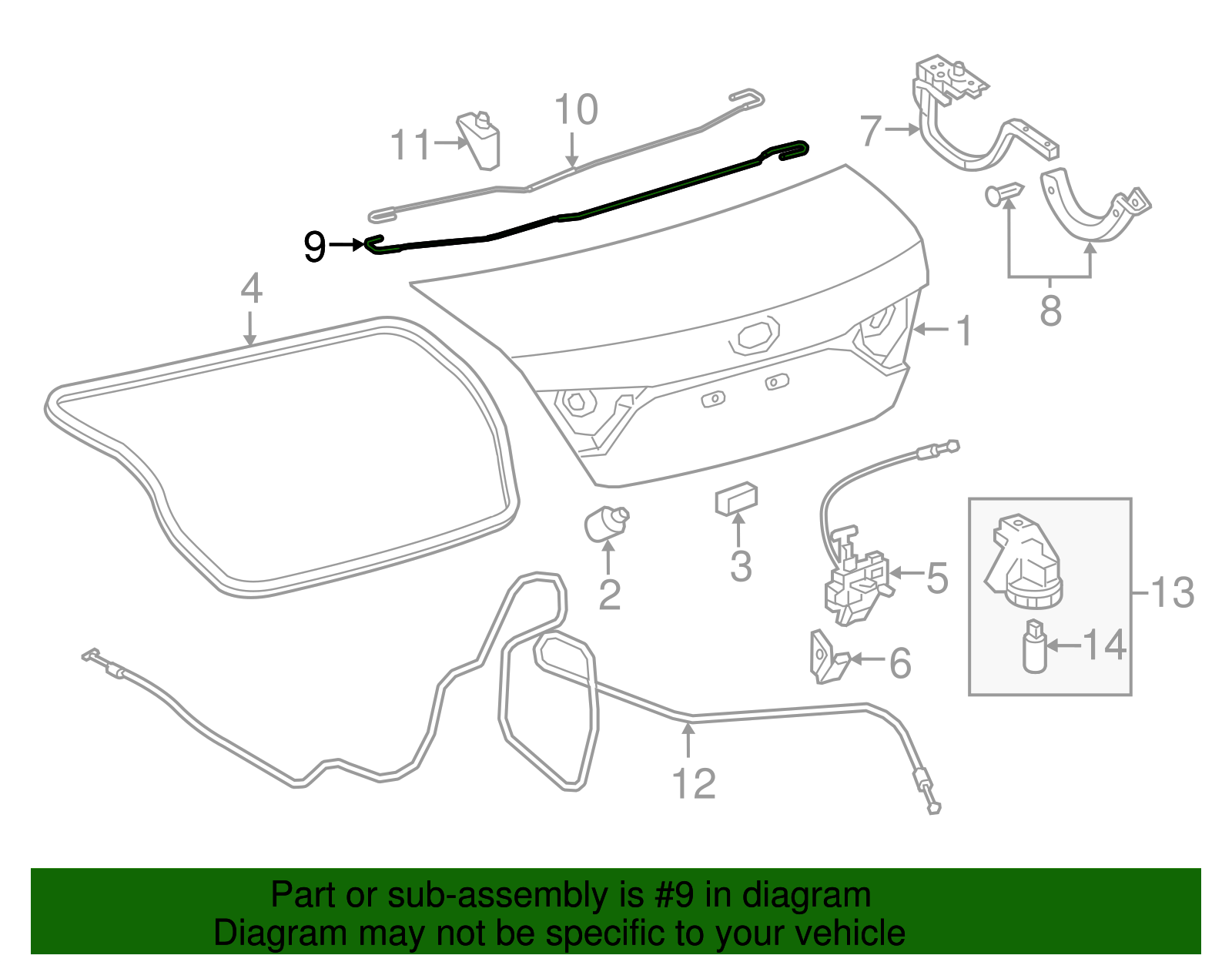 2015-2017 Toyota Camry Torsion Bar 64531-06360 | American Toyota Parts