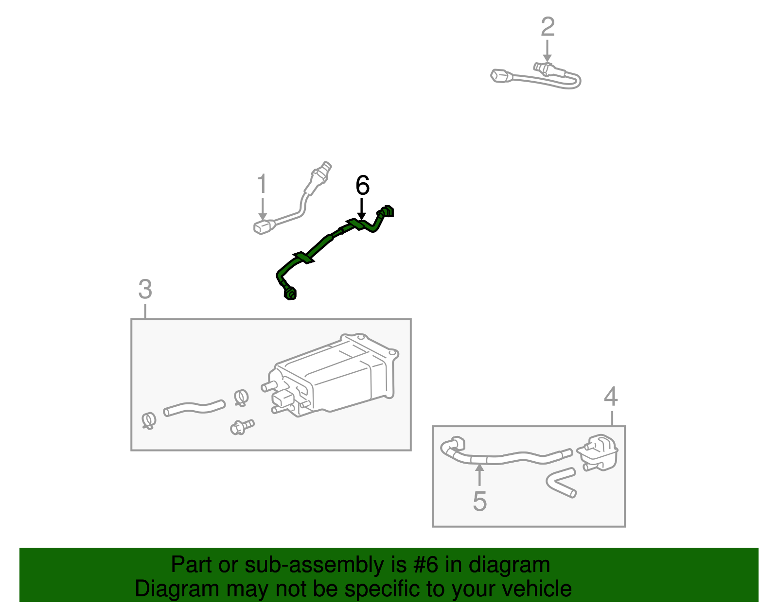 2007-2014 Toyota FJ Cruiser Vent Hose 77404-35070 | OEM Parts Online