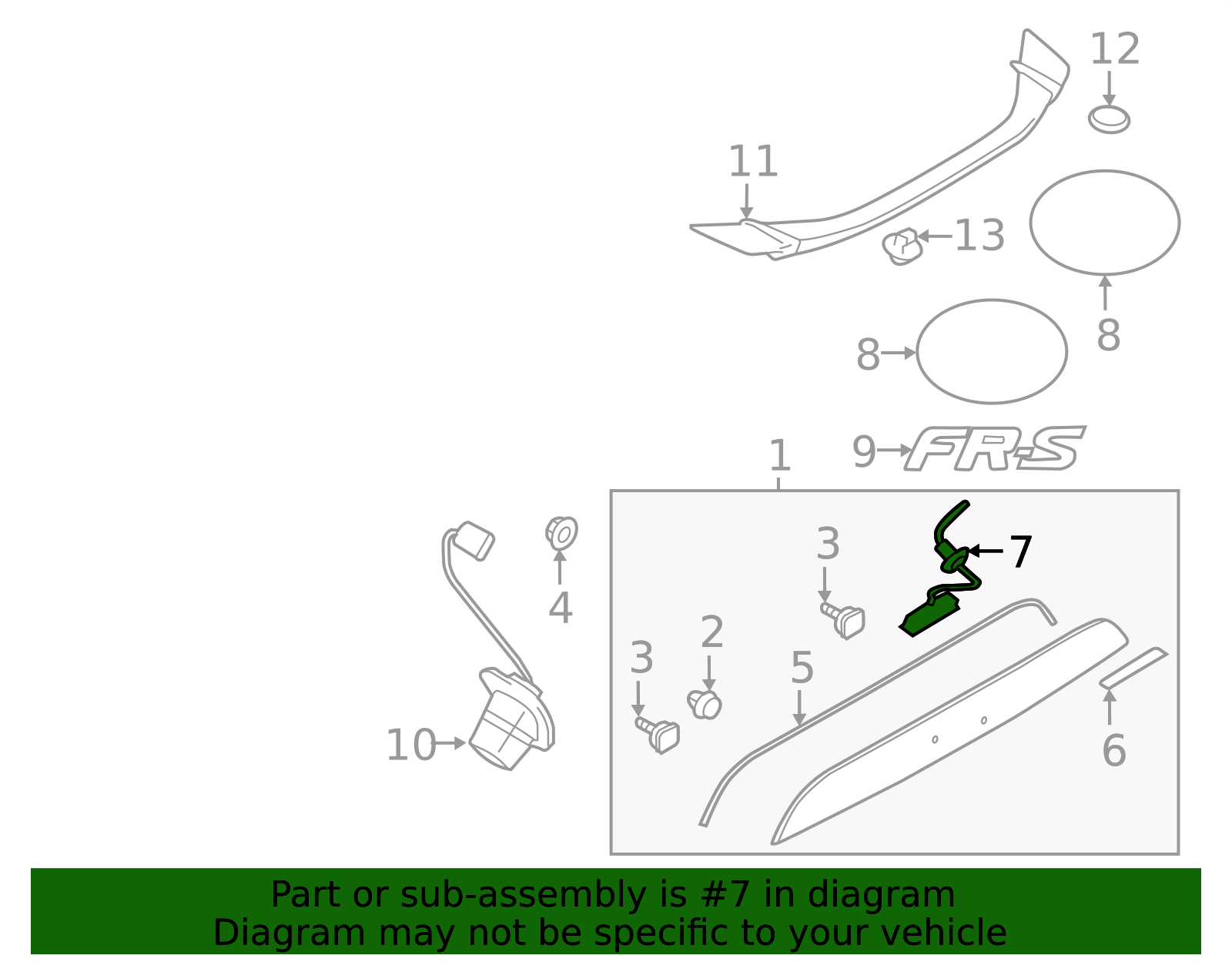 Genuine Official Toyota Trunk Lid Switch part# SU003-02777 for 2013 ...