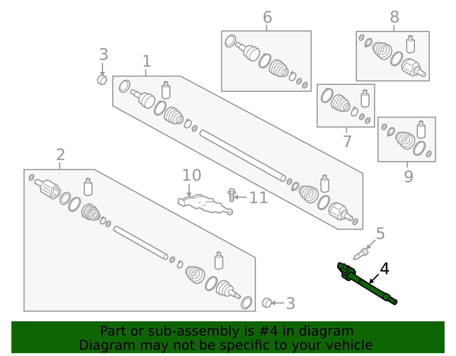 49560-R5250 - High-Quality CV Intermediate Shaft for 2021-2023 Hyundai ...
