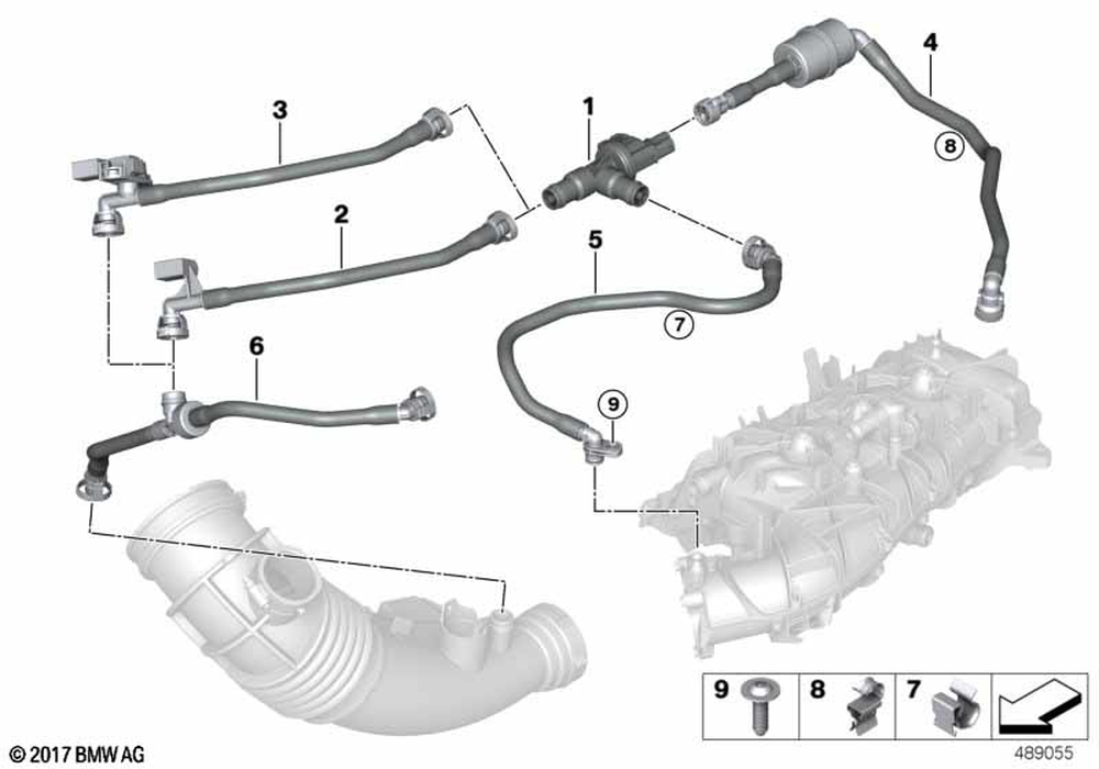 13908665234 - BMW Fuel Tank Breather Line 2018-2026 BMW | Performance ...