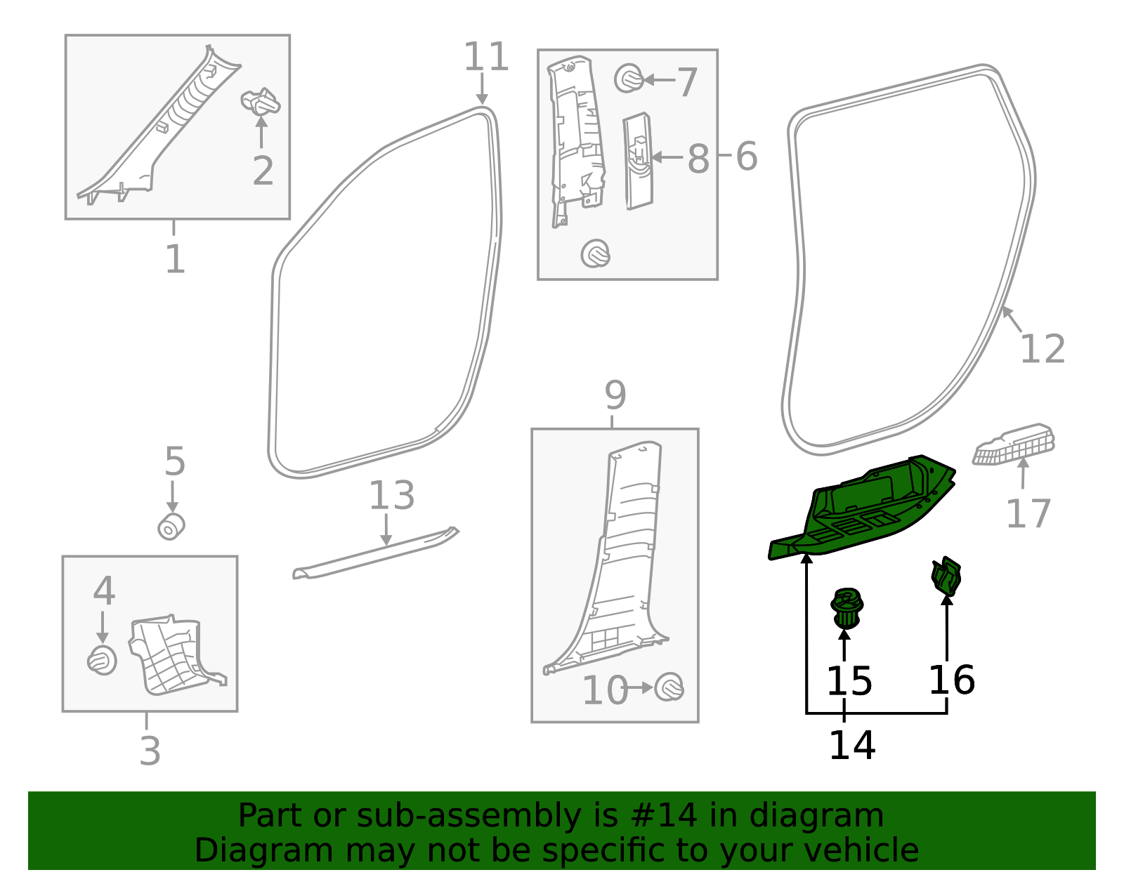 2020-2024 Toyota Highlander Scuff Plate 67917-0E080-C0 | Toyota Parts ...