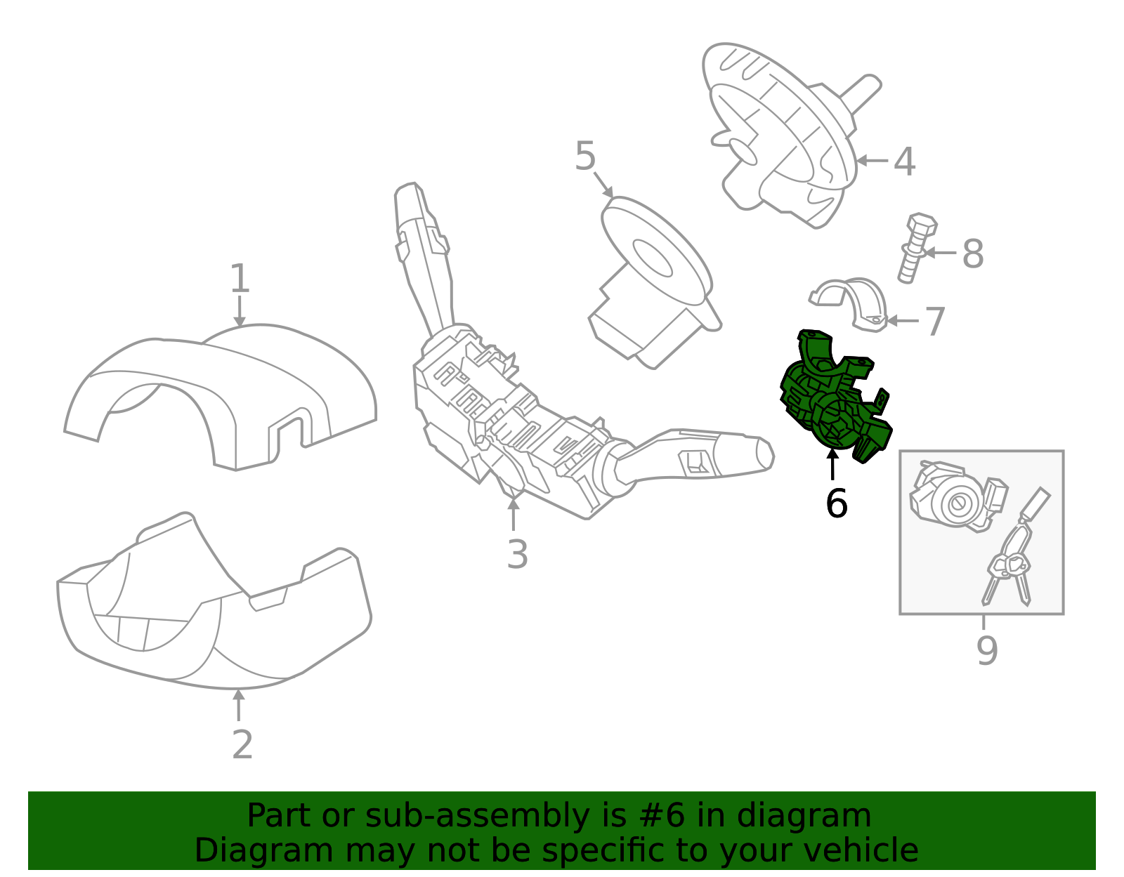 81910-A4210 - Ignition Housing 2015-2018 Kia Sedona | Kia.Parts Store