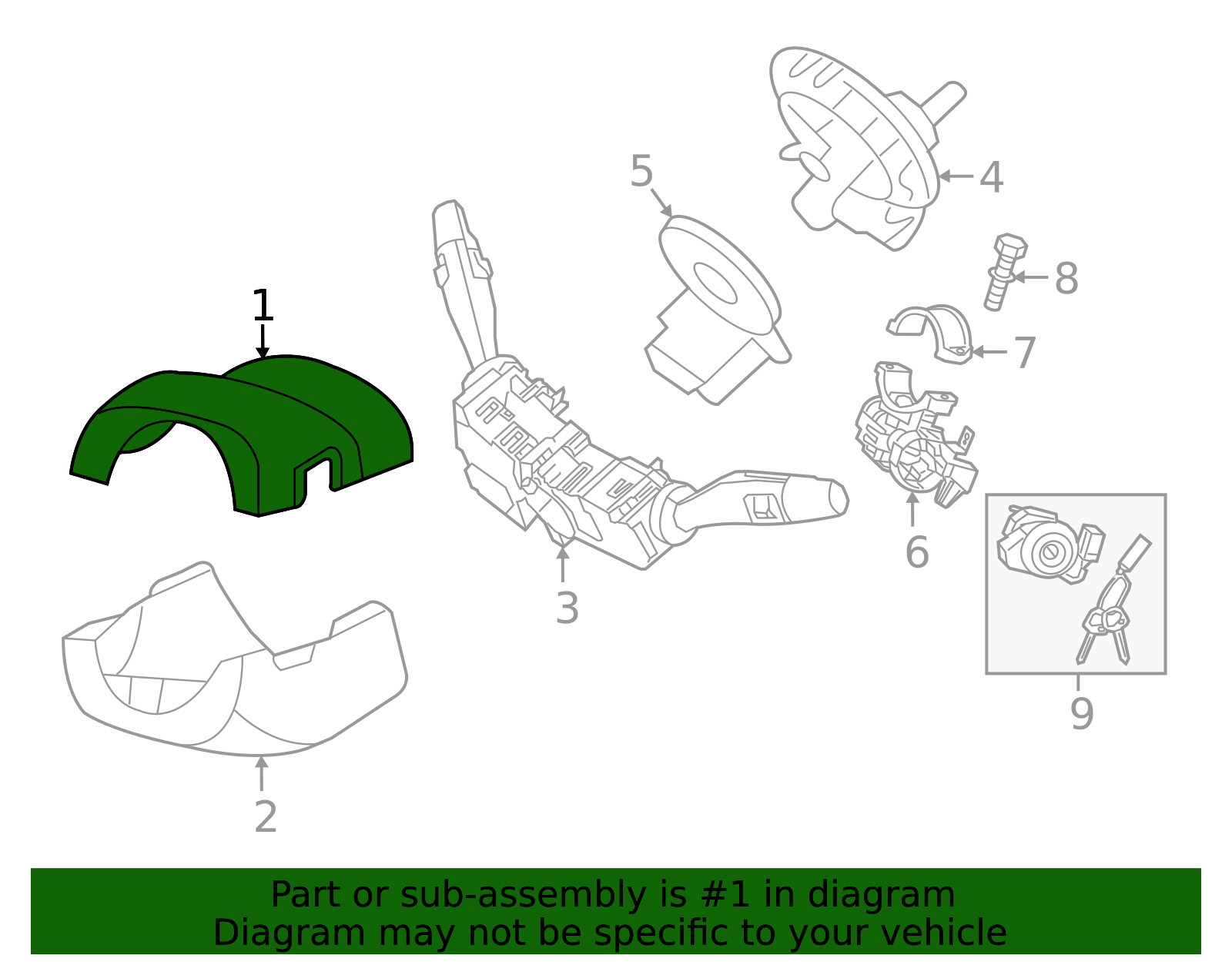 84850-A9000WK - Upper Shroud 2015-2018 Kia Sedona | Kia.Parts Store