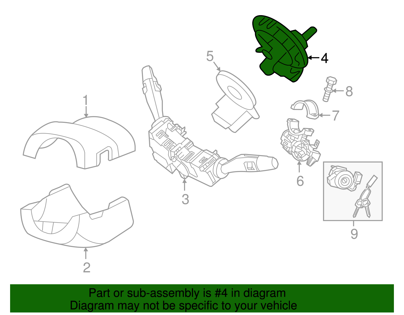 2017-2019 Kia Clock Spring 93490-D9320 | TascaParts.com