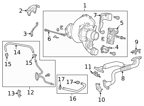 Turbocharger & Components for 2024 Cadillac CT4 | GMPartsDirect.com