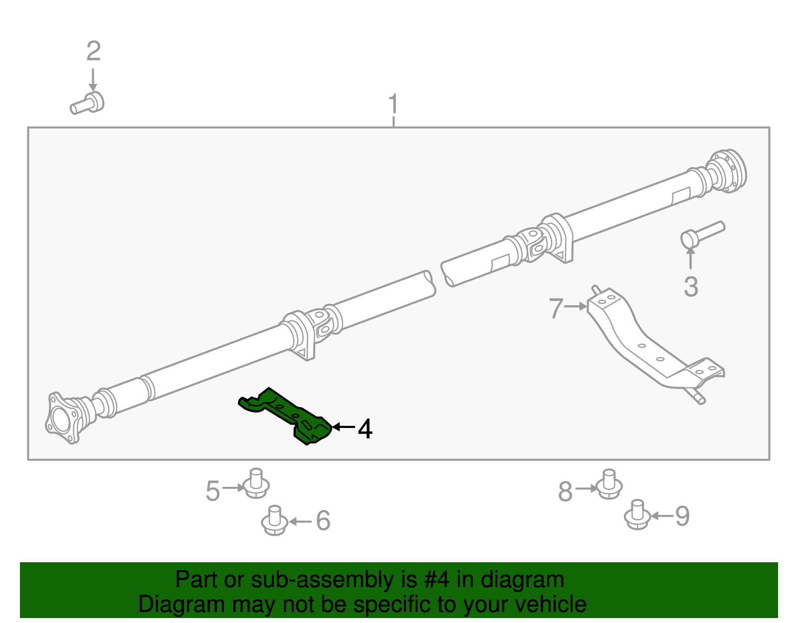 2009-2019 Ford Drive Shaft Center Support 8A8Z-4B403-A | OEM Parts Online