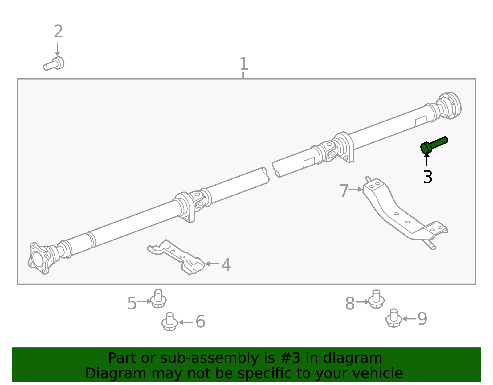 Genuine OEM Ford Part - Drive Shaft Bolt W790063-S900 | Genuine OEM ...