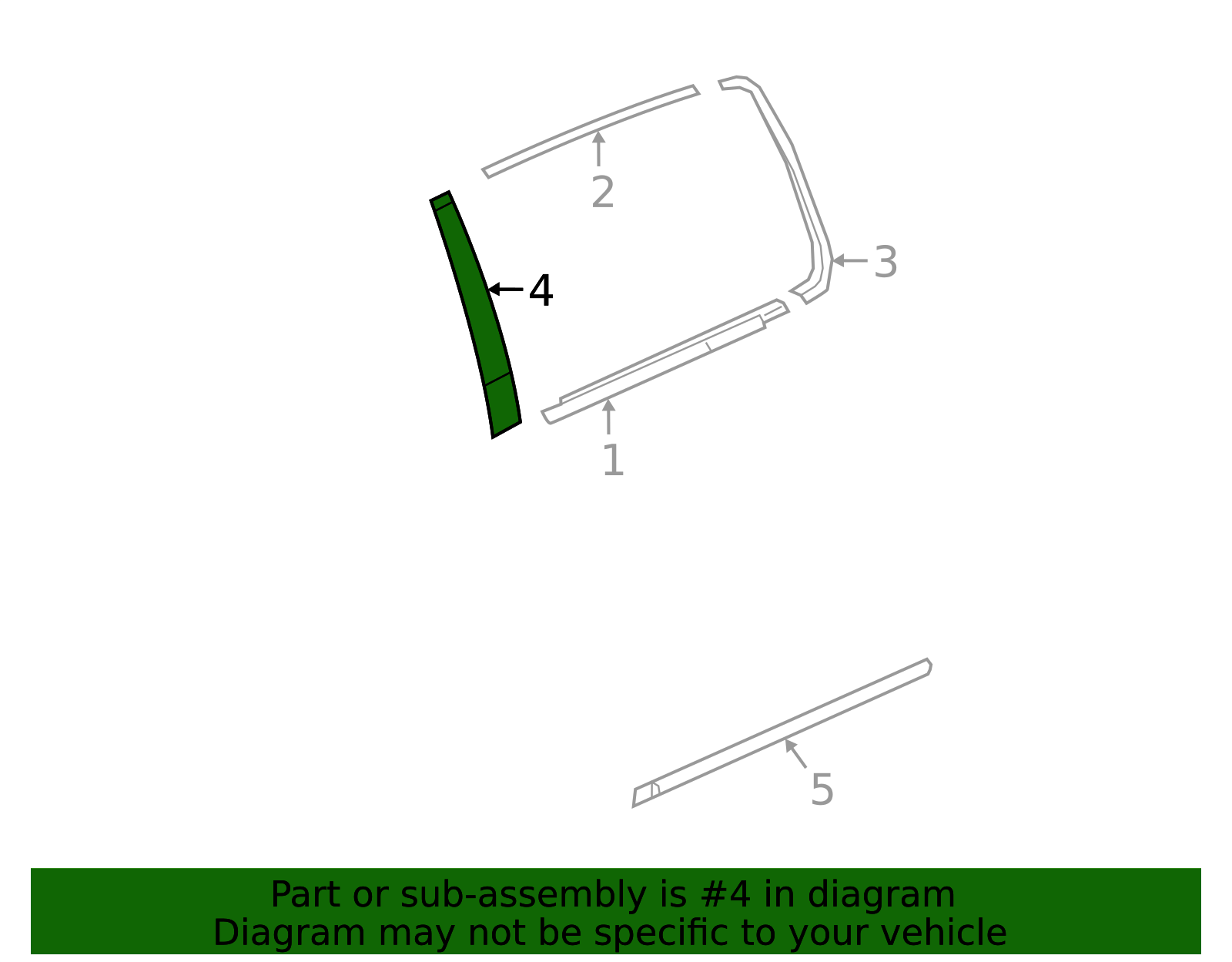 68292937AC - B Pillar Applique Left - 2019 Ram 1500 | Mopar Parts Canada