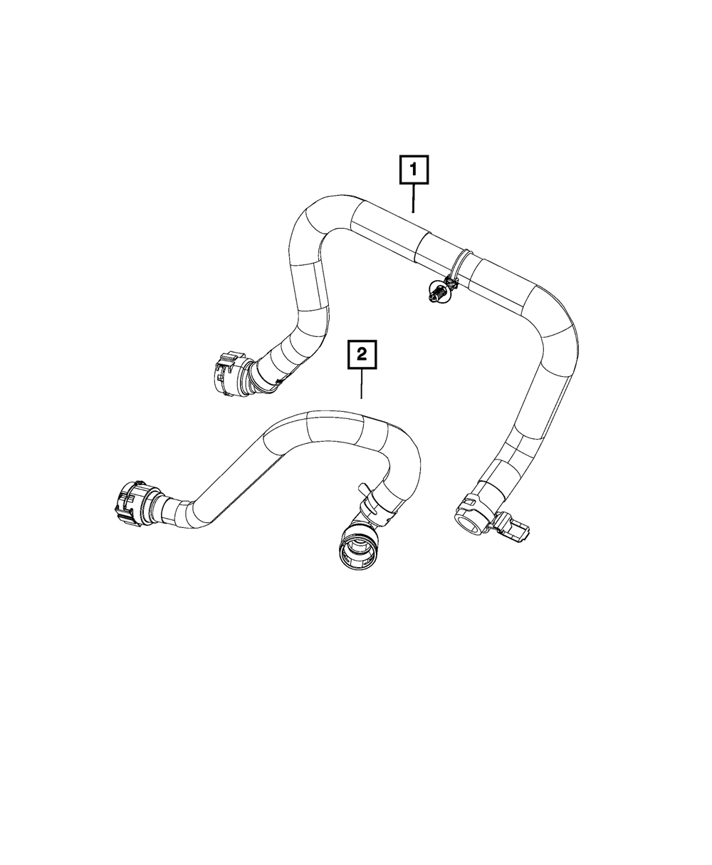 68412132AA - Heater Supply Hose 2019-2023 Jeep Cherokee | The Official ...