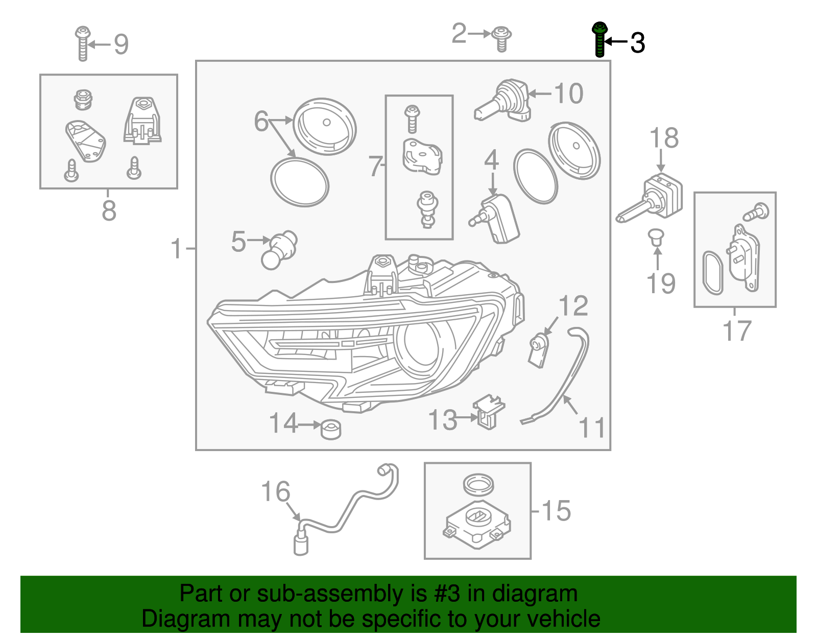 N-910-680-01 - Headlamp Assembly Bolt 2008-2022 Audi | Euro Parts 4 Less