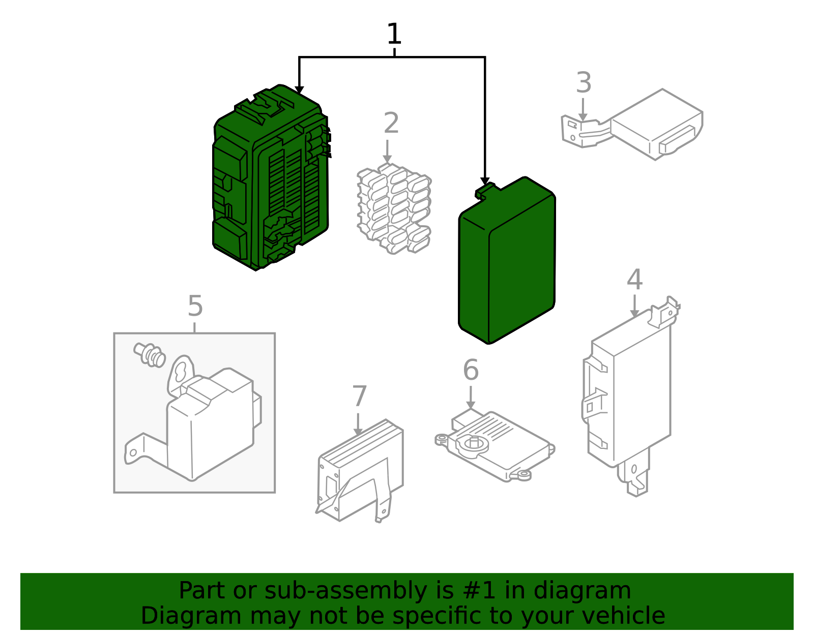 Mazda Fuse Box Assembly - OEM Circuit Hub - Part #TE71-66-760A ...