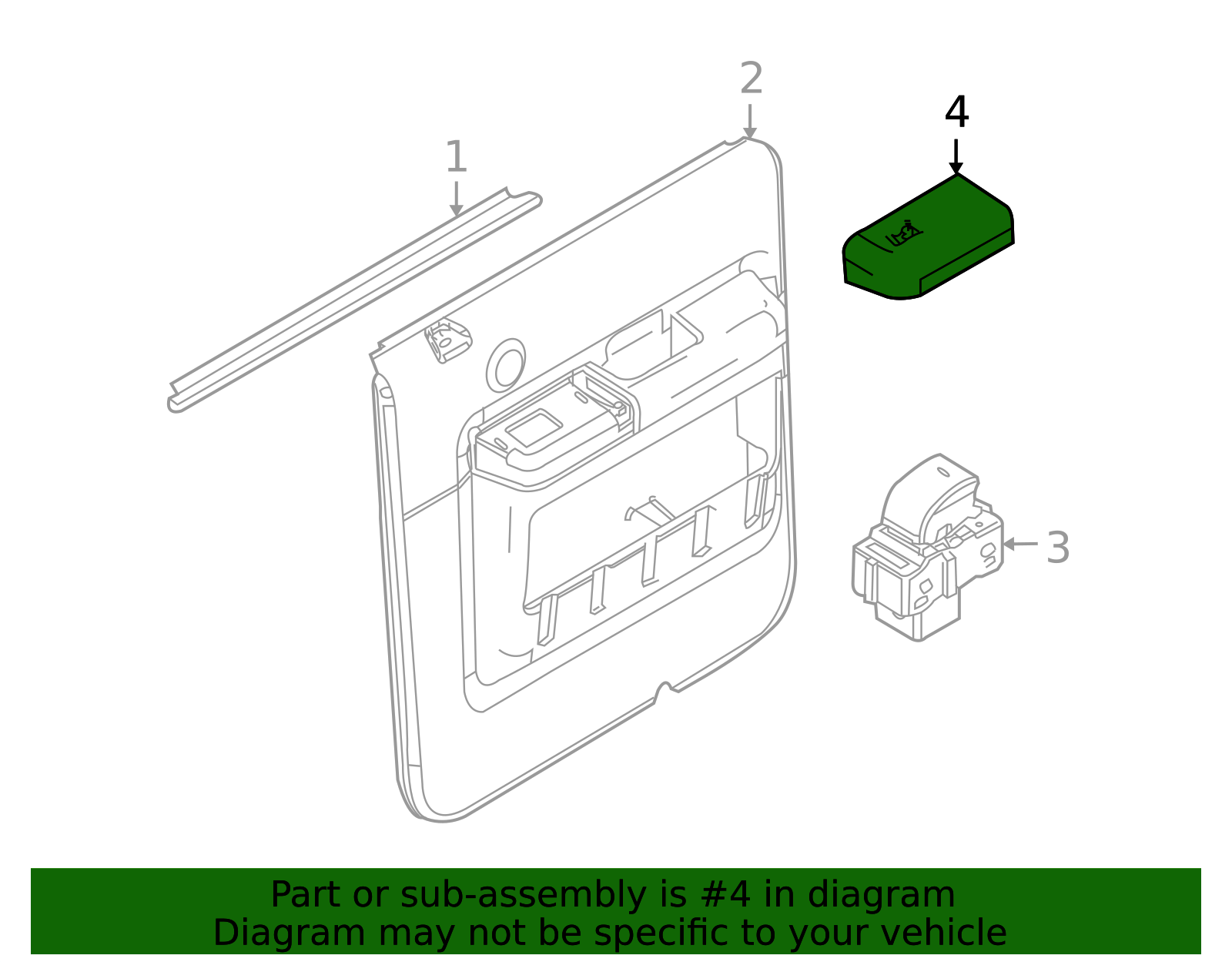 7C3Z-14524-JA - Switch Bezel - 2008-2016 Ford | Eastgate Ford Parts