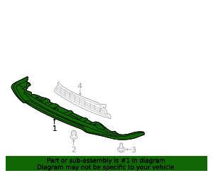 71102-TGG-A50 - Lower Grille 2017-2021 Honda Civic | Honda Parts Online