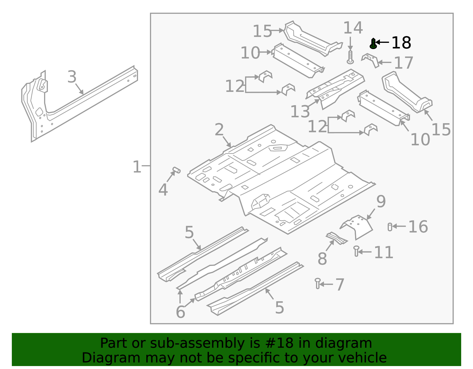 Genuine OEM Ford Part - Rear Support Bolt W705212-S300 | Genuine OEM ...