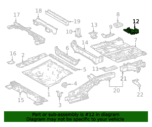 2023-2025 Lexus Floor Pan Reinforcement 58350-48010 | OEM Parts Online