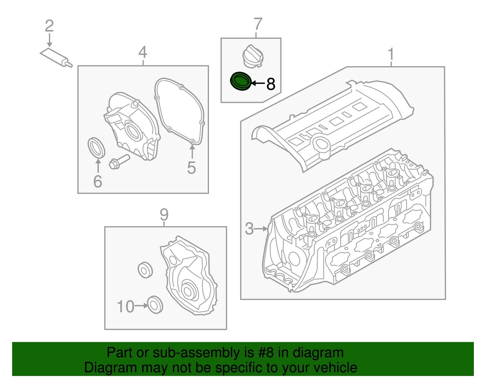 2000-2020 Audi Filler Cap Gasket 036-115-111-B | Audi USA Parts