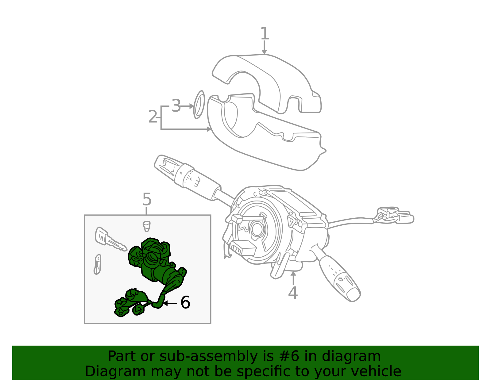 0K2BW-66154 - Ignition Switch 1998-2005 Kia | Kia.Parts Store