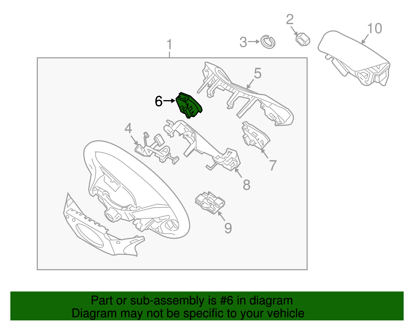 96710-2T000CA - Set/Resume Switch 2011-2015 Kia Optima | Kia.Parts Store