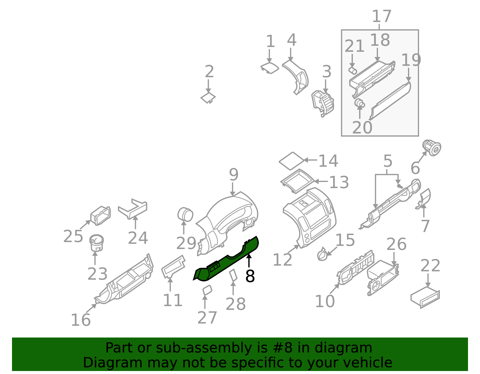 68104-9BF2A - Lower Trim Panel 2013 Nissan Frontier | Official Nissan ...