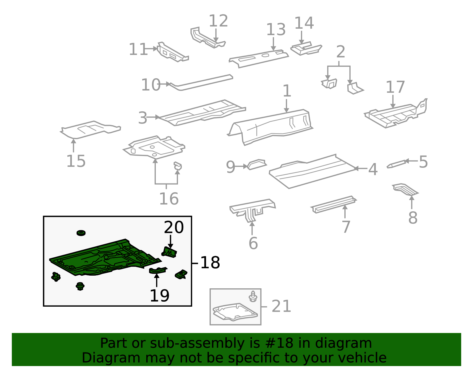 58166-50033 - High-Quality Floor Pan Splash Shield for AutoNation Parts