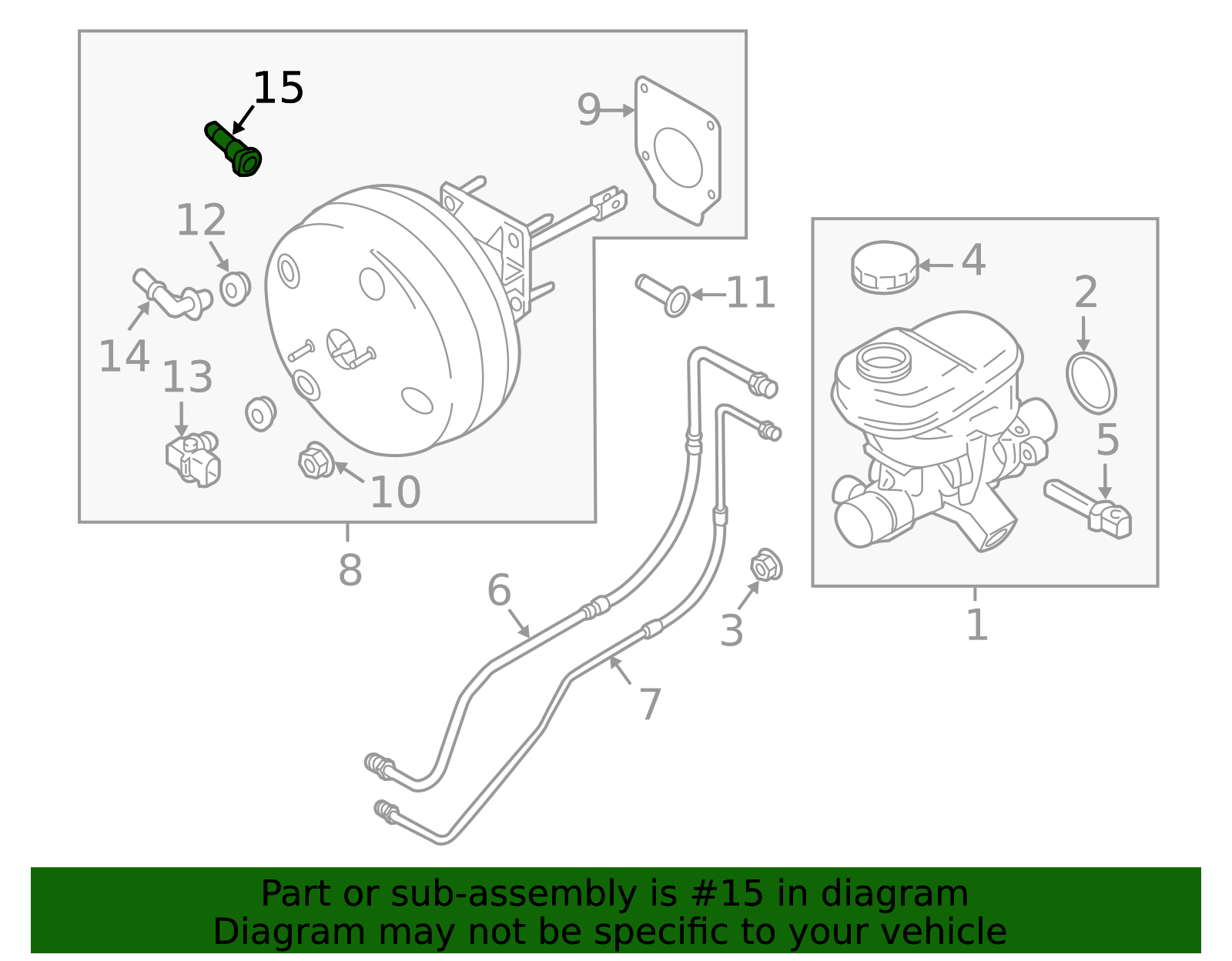 2015-2017 Ford F-150 Brake Vacuum Hose FL3Z-9C490-P | Varsity Ford