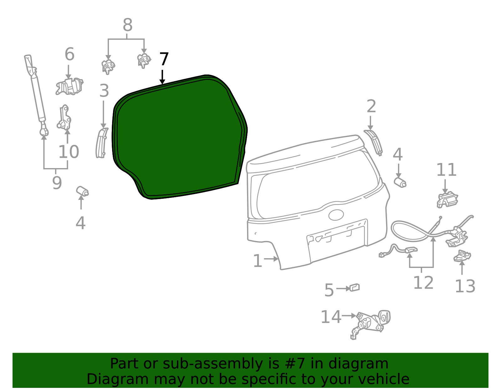 67881-52070 - 2004-2006 Scion xA - Weatherstrip | Toyota Parts Delivered