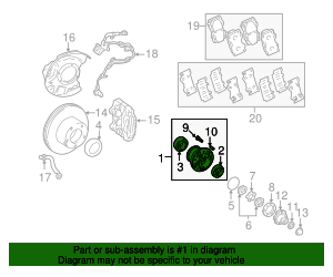 Genuine Toyota Hub Assembly part# 43503-69035 for 1998-2007 Toyota Land ...