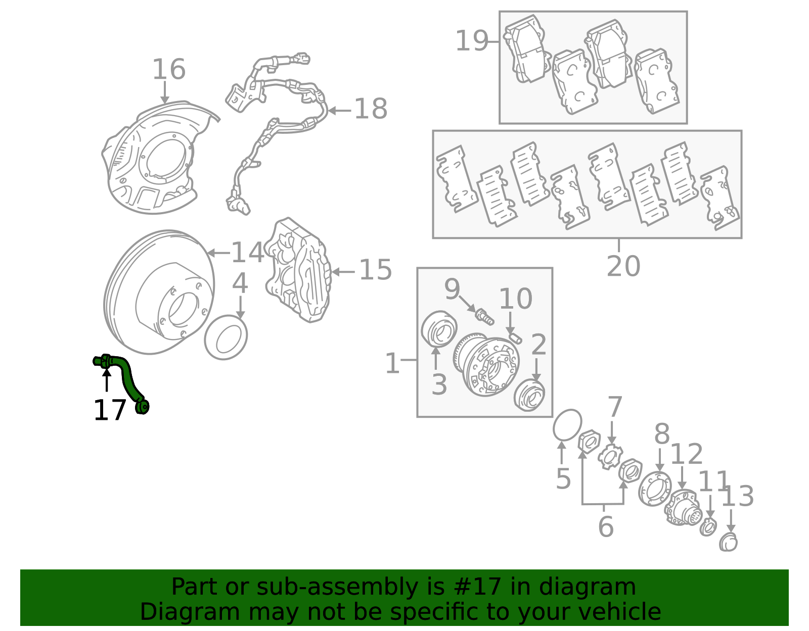 90947-02F29 - Brake Hydraulic Hose Toyota San Diego Parts