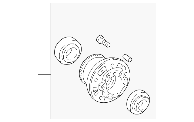 Genuine Toyota Hub Assembly part# 43503-69035 for 1998-2007 Toyota Land ...