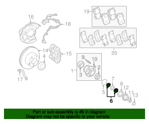 43521-60011 - Axle Nut - 1985-2007 Toyota | Lithia Toyota Parts