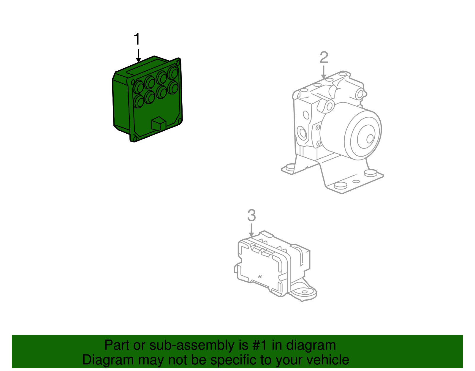2006-2008 GM Electronic Brake Control Module with 4 Bolts 22691090 ...