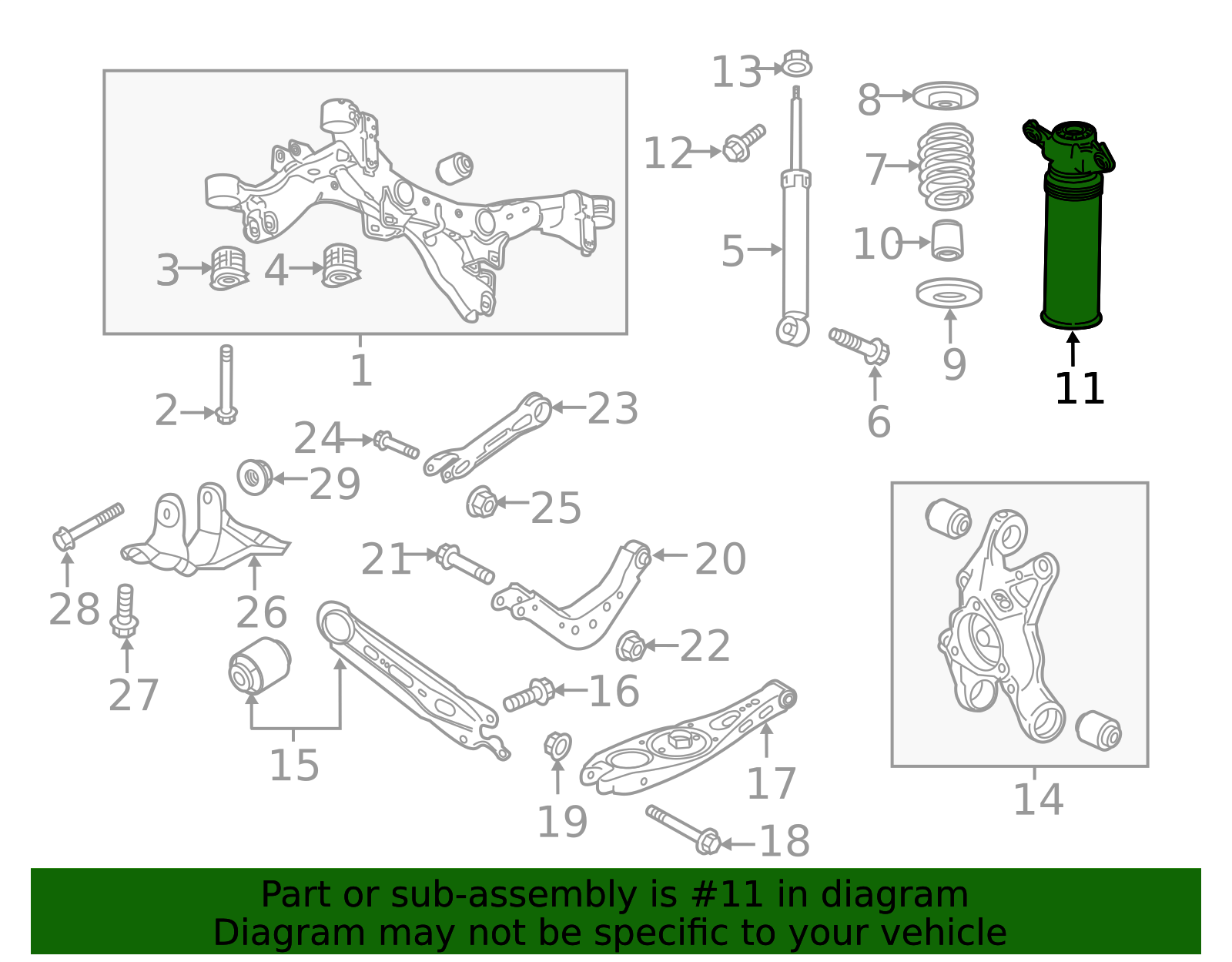84871917 - High-Quality Rear Shock Absorber Mount for 2018-2025 GM ...