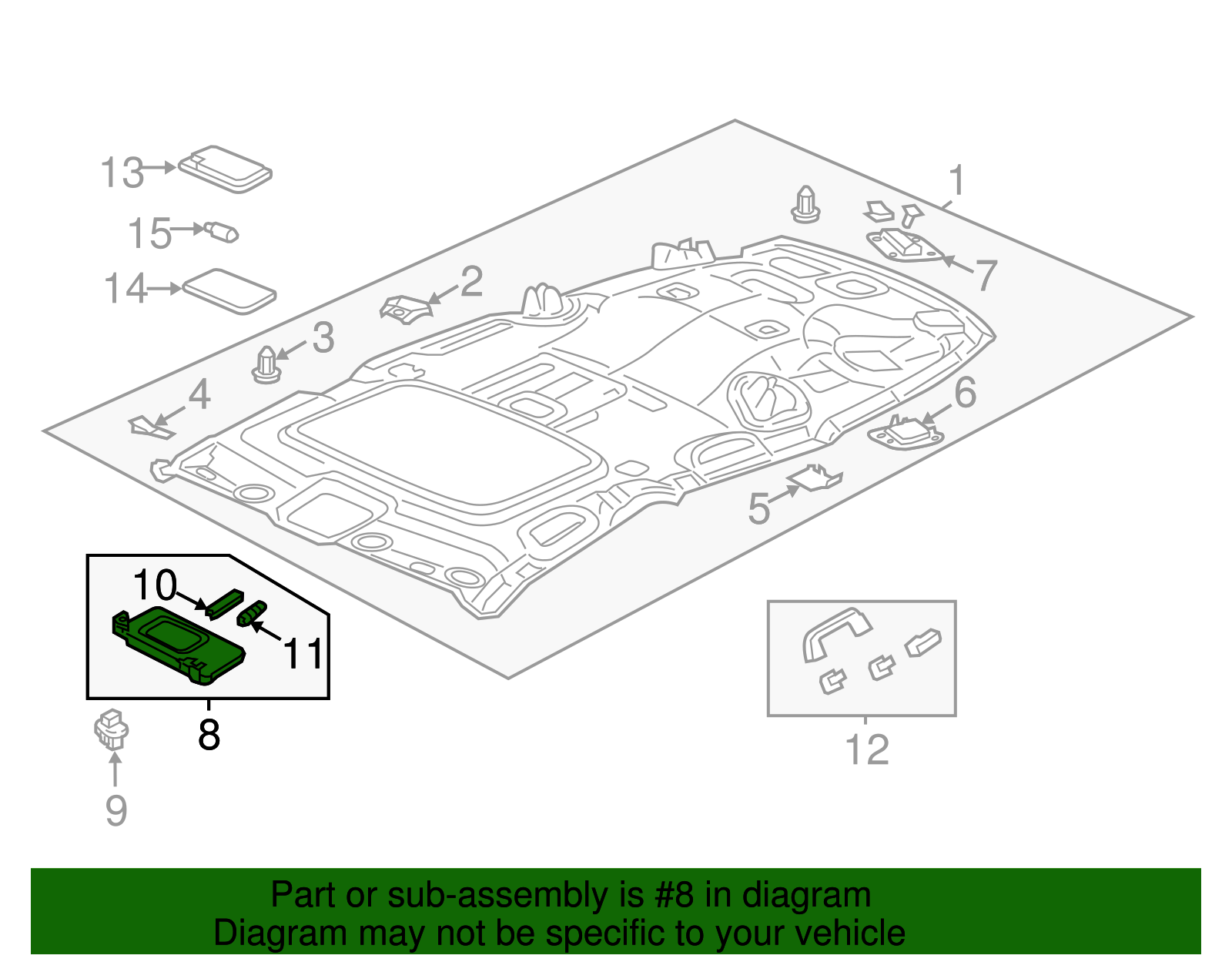 2016 Honda CR-V Sun-Visor 83280-T0A-A31ZB | OEM Parts Online