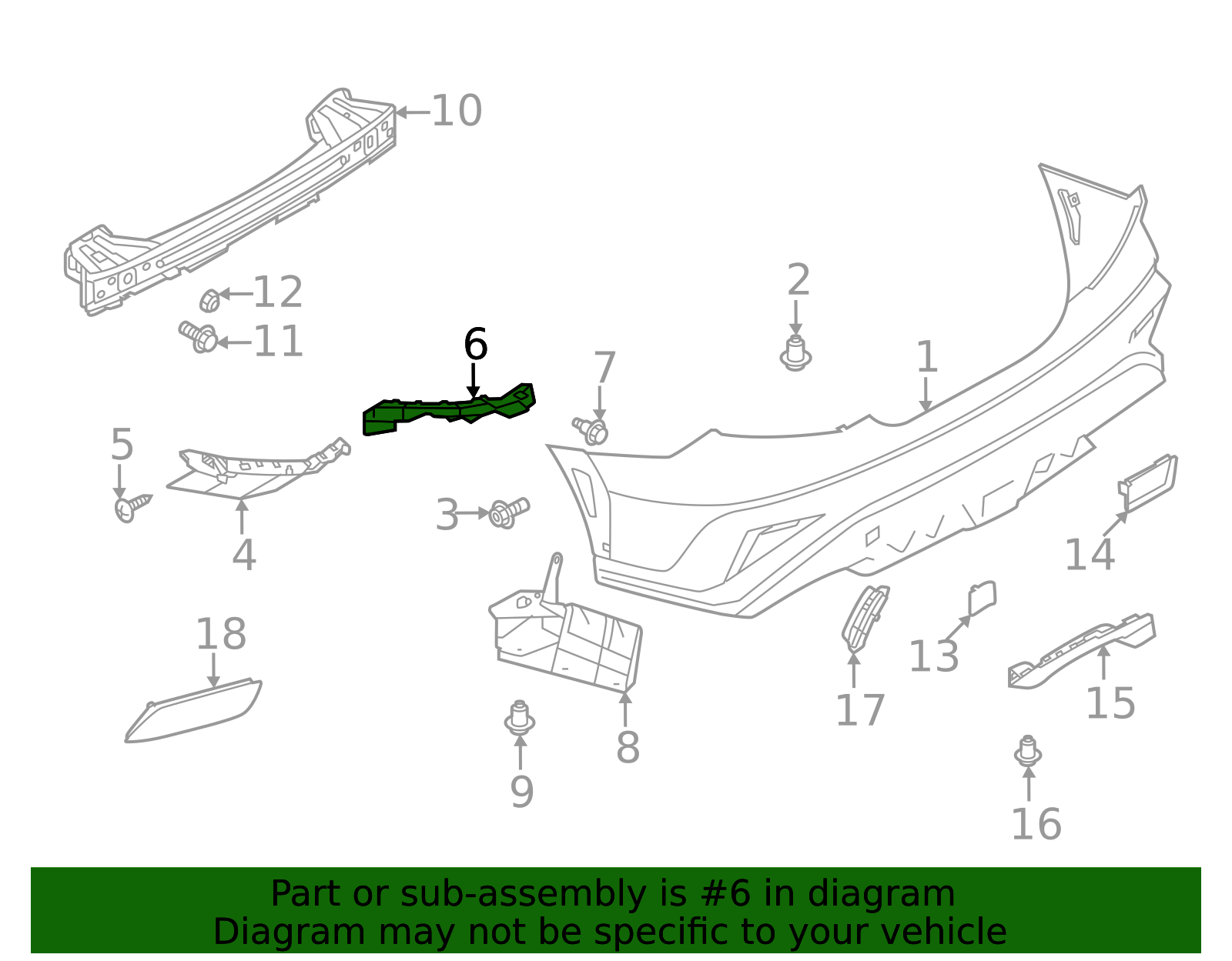 57707VC570 - 2022-2024 Subaru WRX - Center Bracket | Subaru Parts HQ