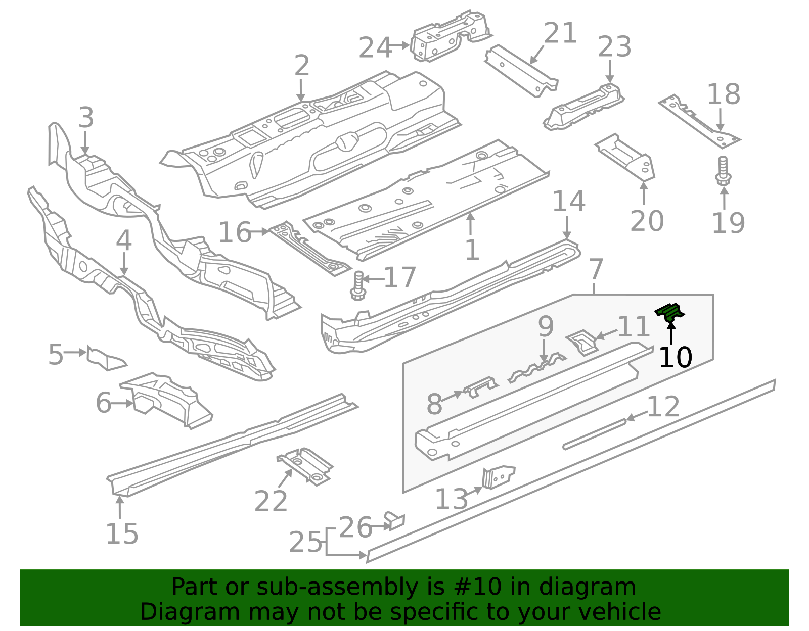 3QF-802-197 - High-Quality Floor Pan Reinforcement for 2018-2025 ...