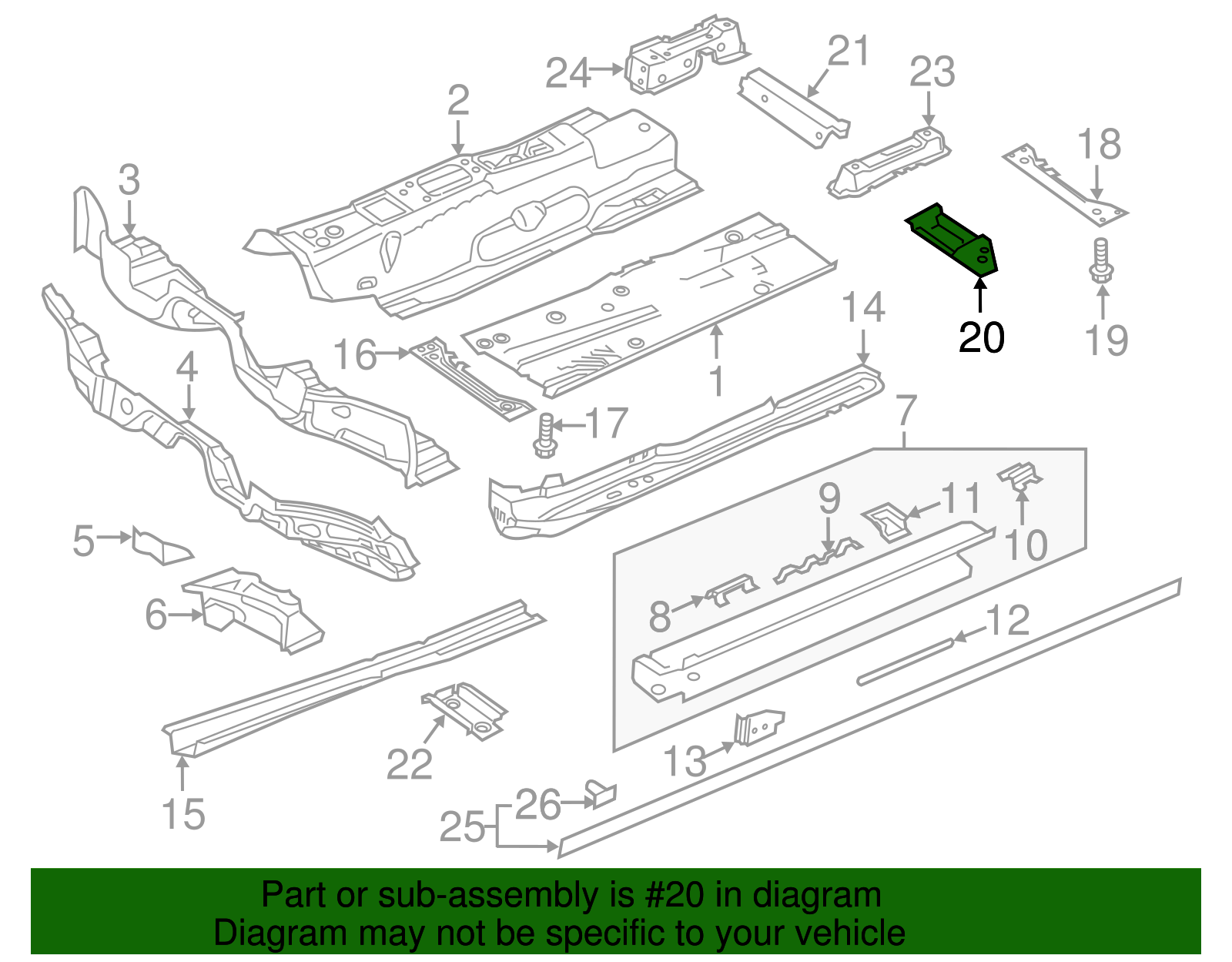 2015-2023 Volkswagen Rear Plate 5Q0-803-580 | VW Direct Auto Parts