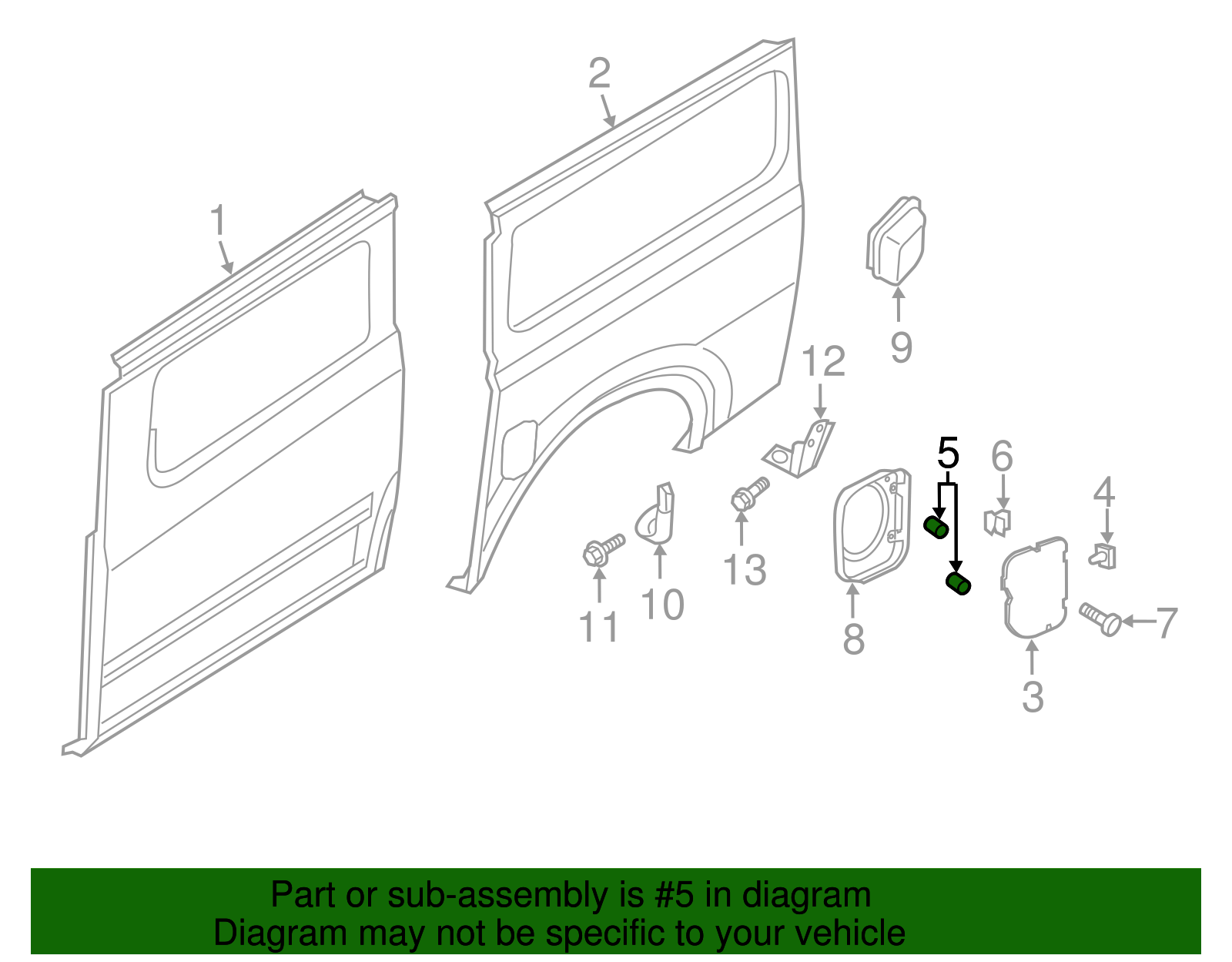 2000-2025 Nissan Various Nissan Models, Fuel Door Rubber Bumper Stopper ...