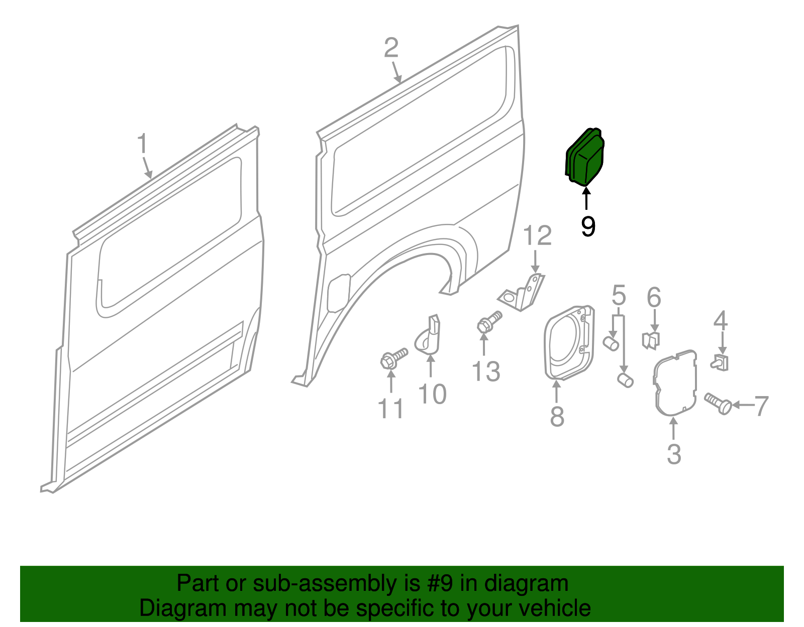 2013-2021 Nissan Pressure Vent 76805-1PA0A | Nissan Parts Central