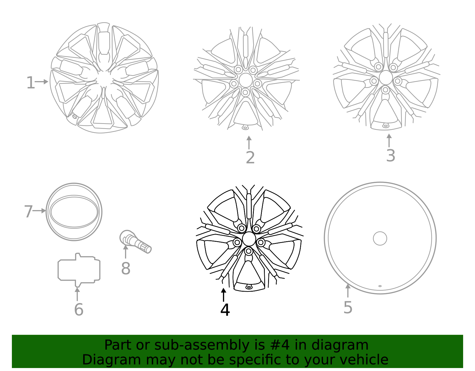 2021-2025 Toyota Sienna Wheel Sub Assembly Clad 4260D-08010 | Toyota ...