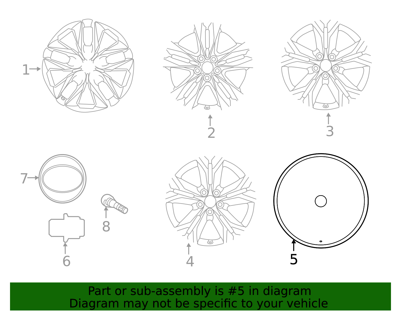 2024-2025 Toyota Sienna Wheel, Spare 4261B-08010 | Toyota Parts Center